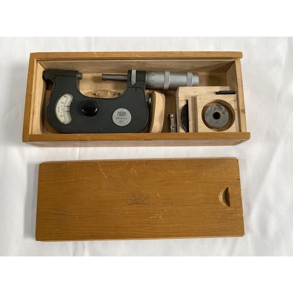 Carl Zeiss Jena | Other | Carl Zeiss Jena Micrometer 255mm Wwood Box ...